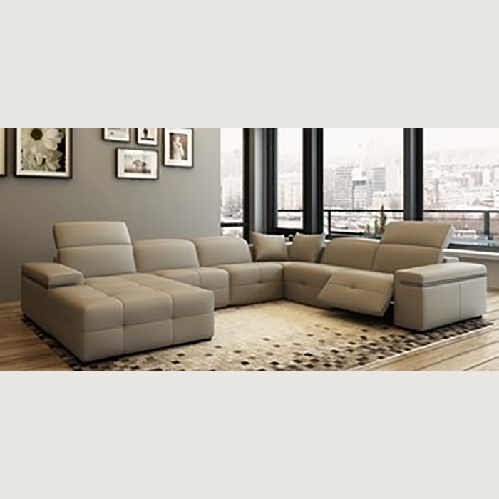 Music Player Living Room 7 Seater Electric Recliner Sofas