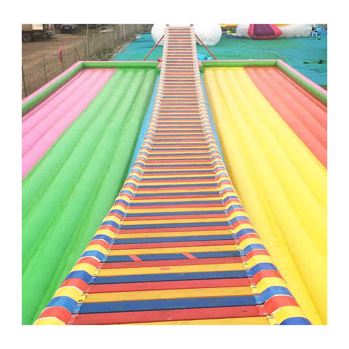 Playground Amusement - Swinging Wobbly Shaking Bridge