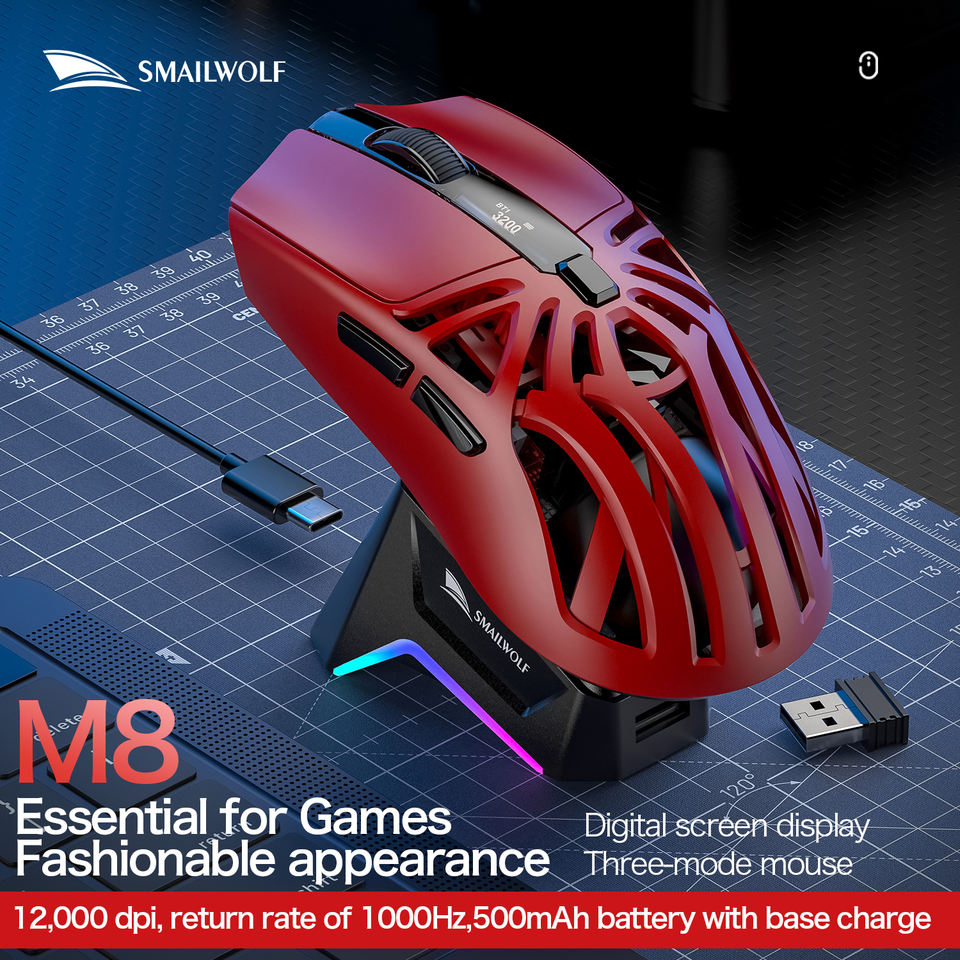 M8 Mini Optical Gaming Mouse with RGB Backlit Ergonomic Design ...