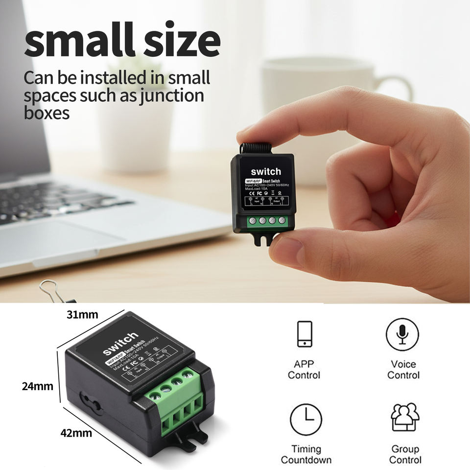 110V Remote Control Switch WiFi Smart Switch 433MHz Remote Control ...