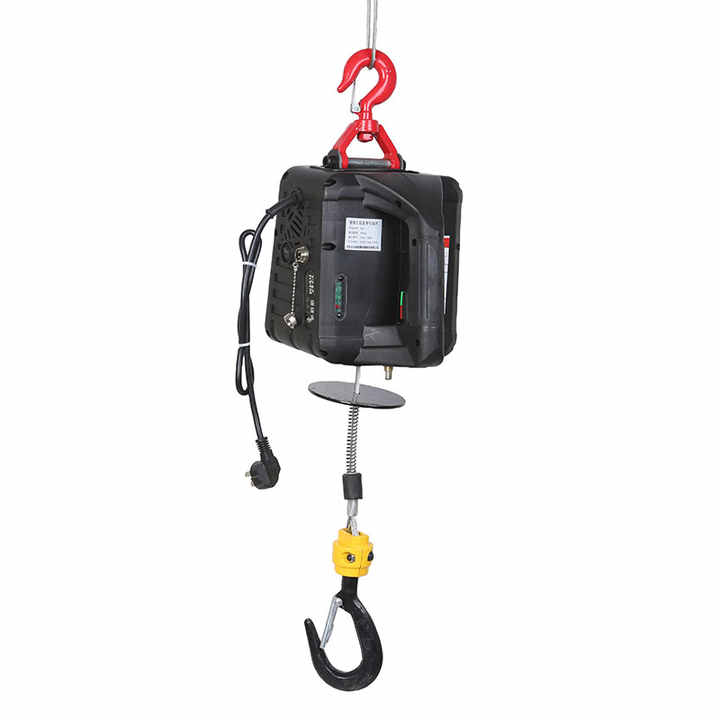 220v 500kg Remote Control Crane Hoist Wire Rope Electric Hoist Aluminum ...