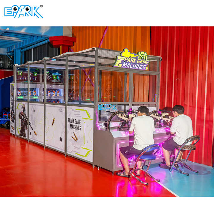 Double Player Coin Operated Shooting Game Machine Indoor Battle ...