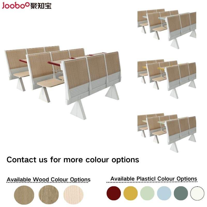Standard Size Training Room Chair Lecture Hall Fixed Table and Chair ...