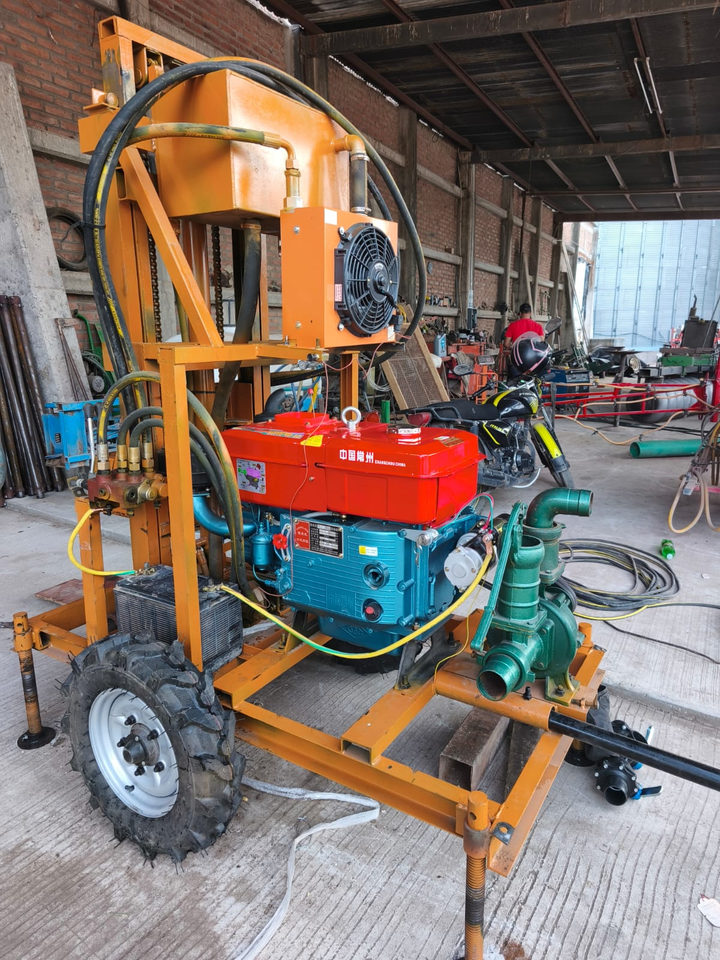 Portable JZ-18 Diesel-Powered Water Well Drilling Rig with Engine Pump ...