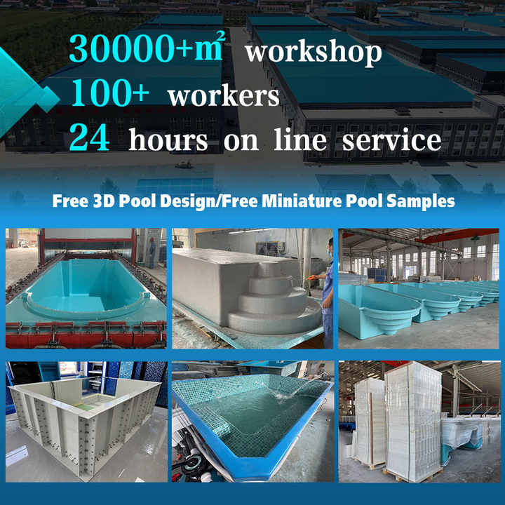 Outdoor Custom Fiberglass Swim Spa Pool - Luxury & Style