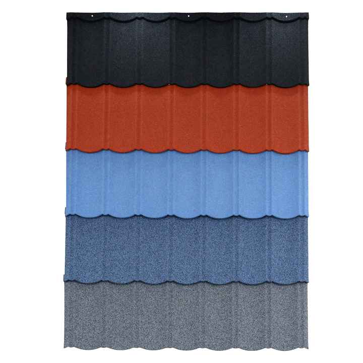 Disaster Resistant Africa Cheaper Stone Coated Metal Roof Tiles