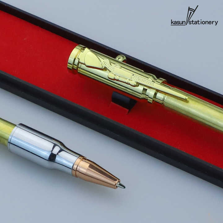 Luxury Novelty Brass Metal Gun Pen Kits for DIY Gifts