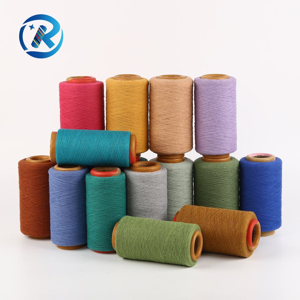 Wholesale Premium Cotton Blended Dyed Yarn Cone Form for Sock Weaving ...