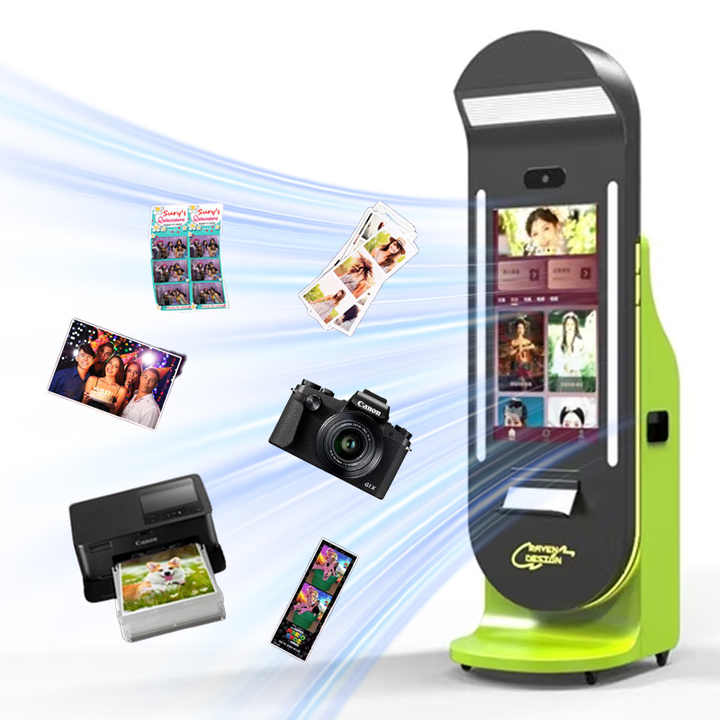 32 Inch Photo Booth Passport Photo Booth Printer Vending Machine ...