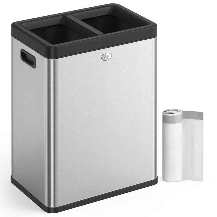 SONGMICS Stainless Steel Garbage Cans - Durable & Eco-friendly