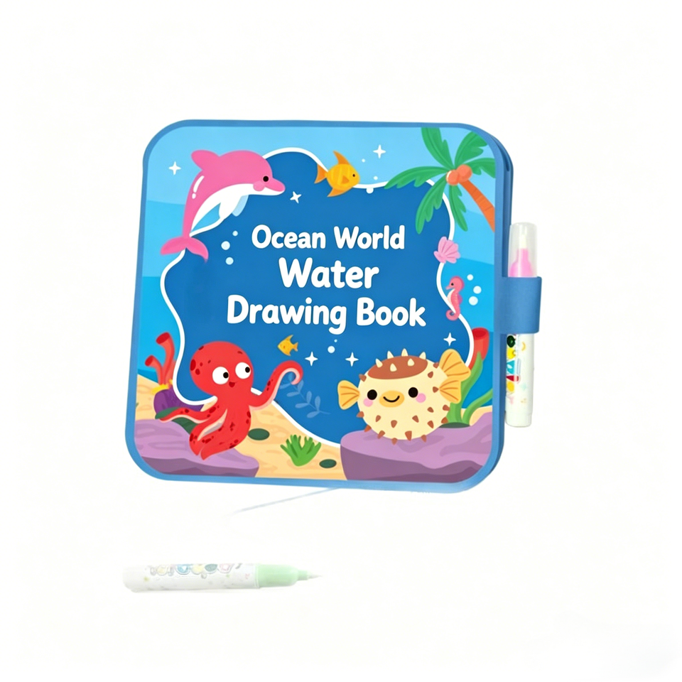 Hot Sale EVA Water Drawing Book Reusable Magic Coloring Book for Kids ...