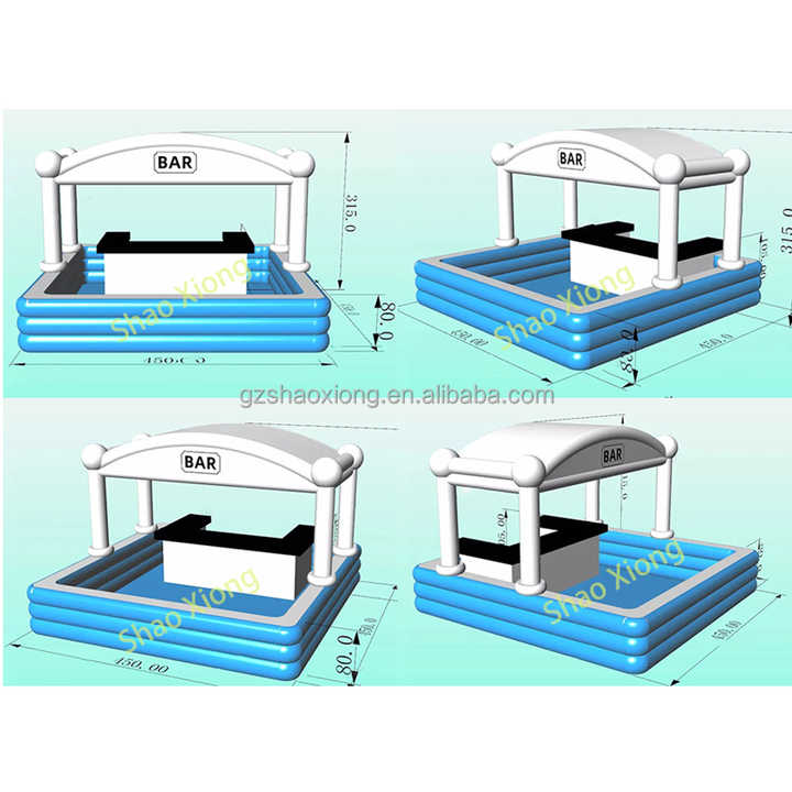 Outdoor Grade Inflatable Pool Bar Pub House Tent Adults Garden Party ...