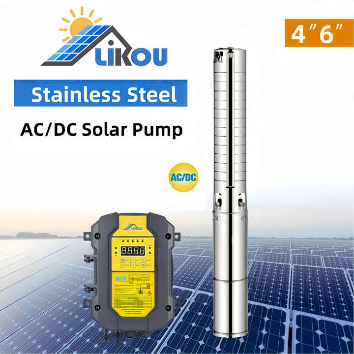 LiKou 900W High Pressure 120V Solar Farm Irrigation Water Pump Machine ...