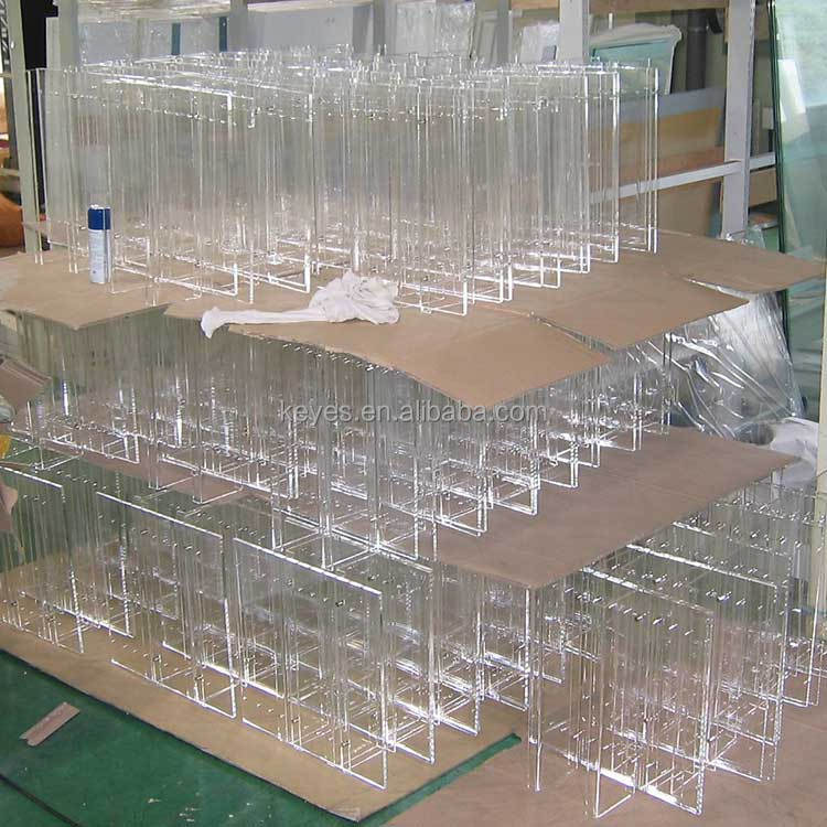 Custom Counter Top Clear Acrylic Rotating Body Oil Display Rack Stand