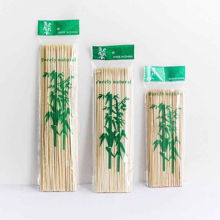 Bamboo Skewers Supplier 30 Cm Sticks for Barbecue With Opp Bag ...