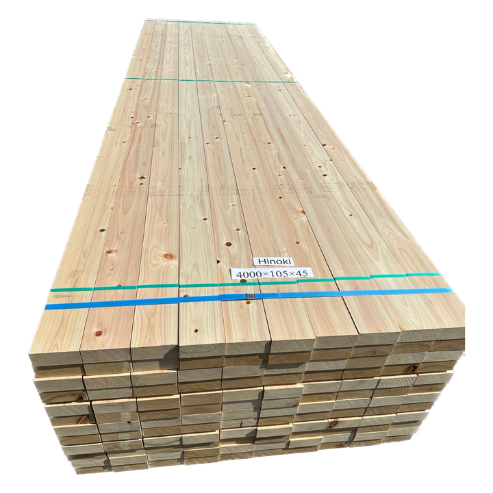 Japanese Hinoki Green Boards with Industrial Design Patterns