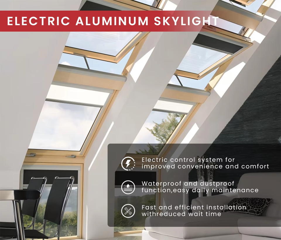 Luxury Modern Style High Quality Aluminium Alloy Double-Layer Tempered ...