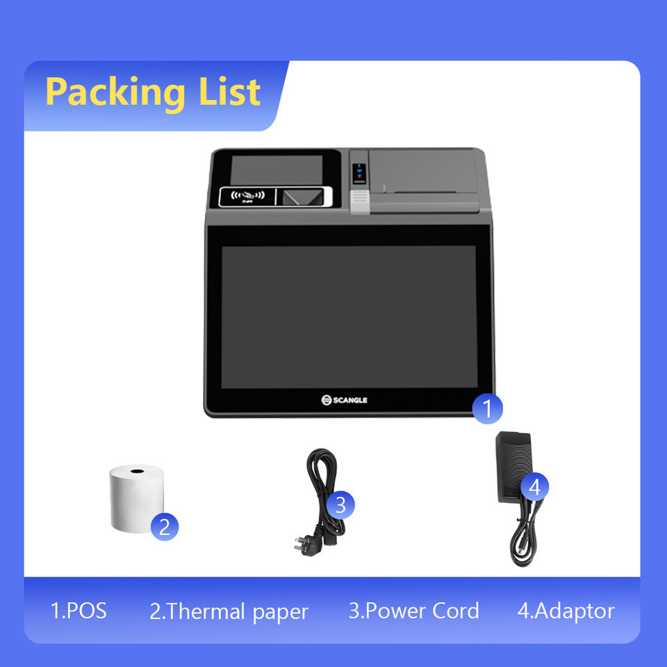 Scangle Factory 11.6" POS Systems with 80mm Receipt Printer