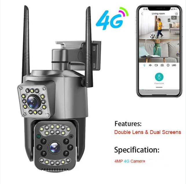 Regis V380 Pro Outdoor 2" Mini 4G IP PTZ Camera HD 4MP Security Network ...