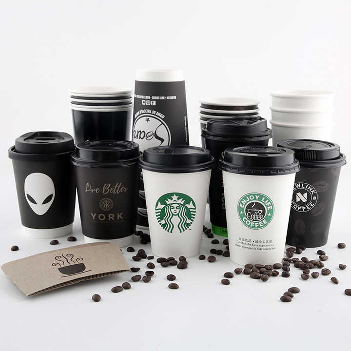 Custom Logo Eco Friendly Cardboard Coffee Cup Set