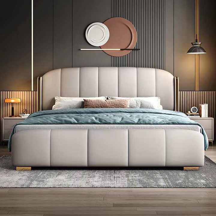 Factory Sales Bedroom Furniture Set 180*200cm King Double Size Wood ...