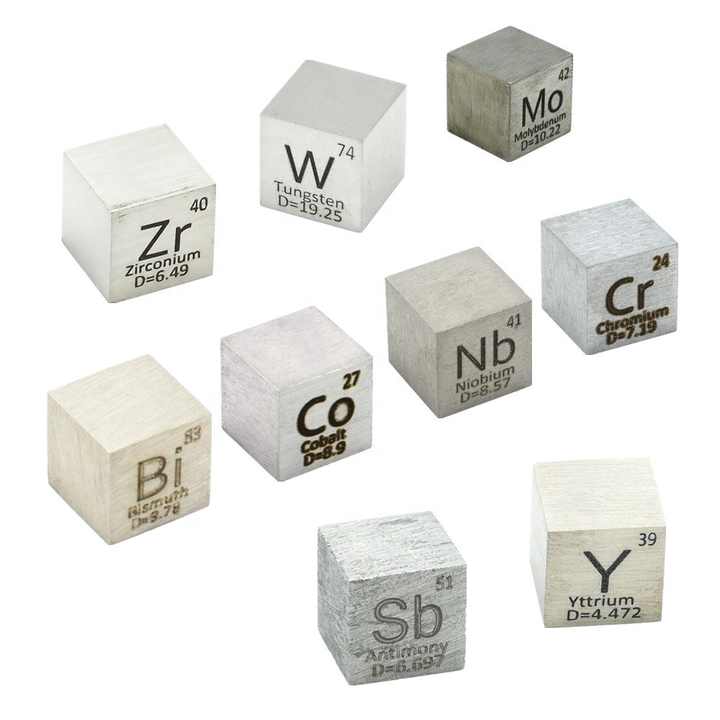 Density Cube Set - Periodic Table Metal Cubes Collection