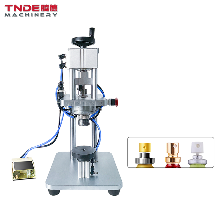 TNDE Semi-Automatic Metal Cap Sealing Machine for Aluminum Caps Bottle ...