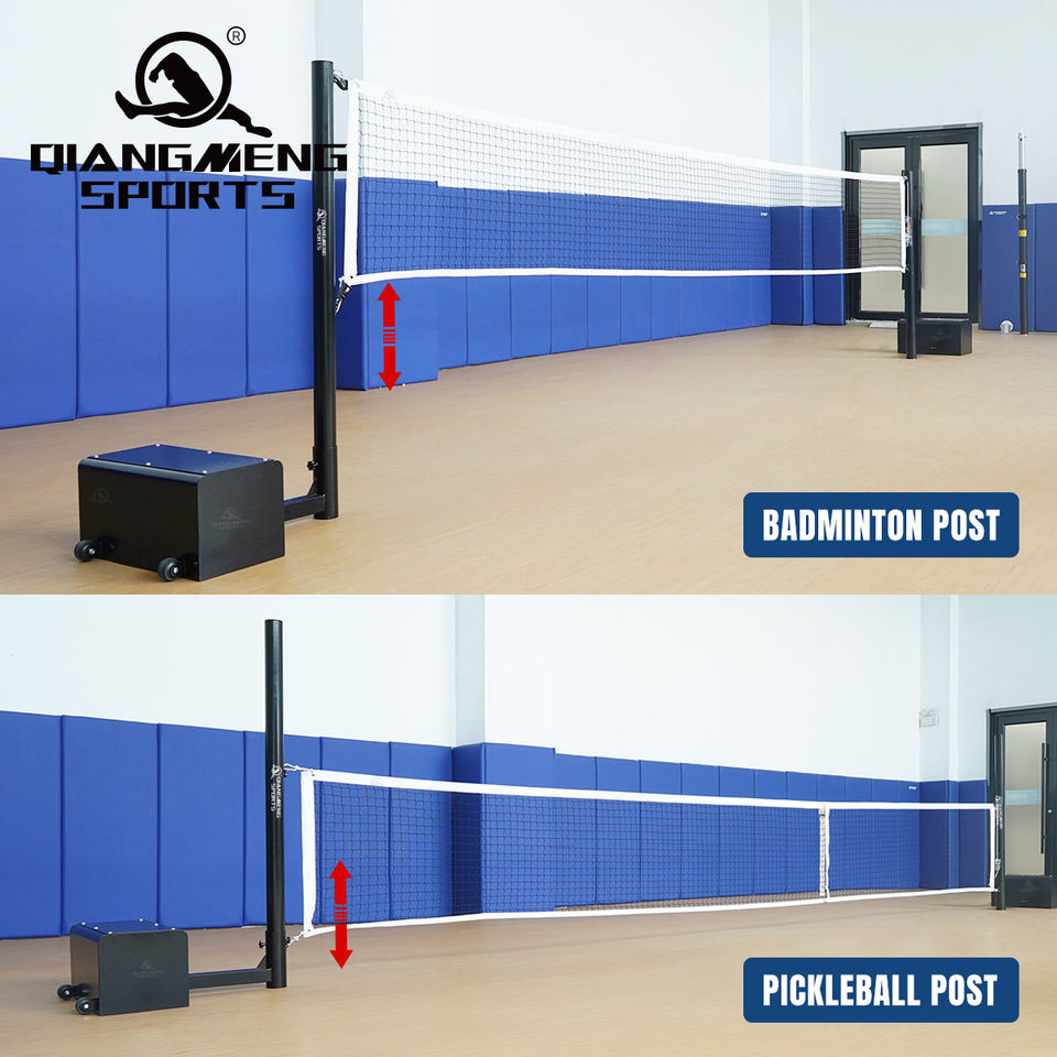 Portable Pickleball Posts - Adjustable Badminton Net Poles