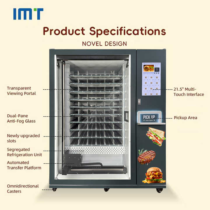 Fast Food Vending Machine Full Automatically Heating Hot Food Lunch Box ...