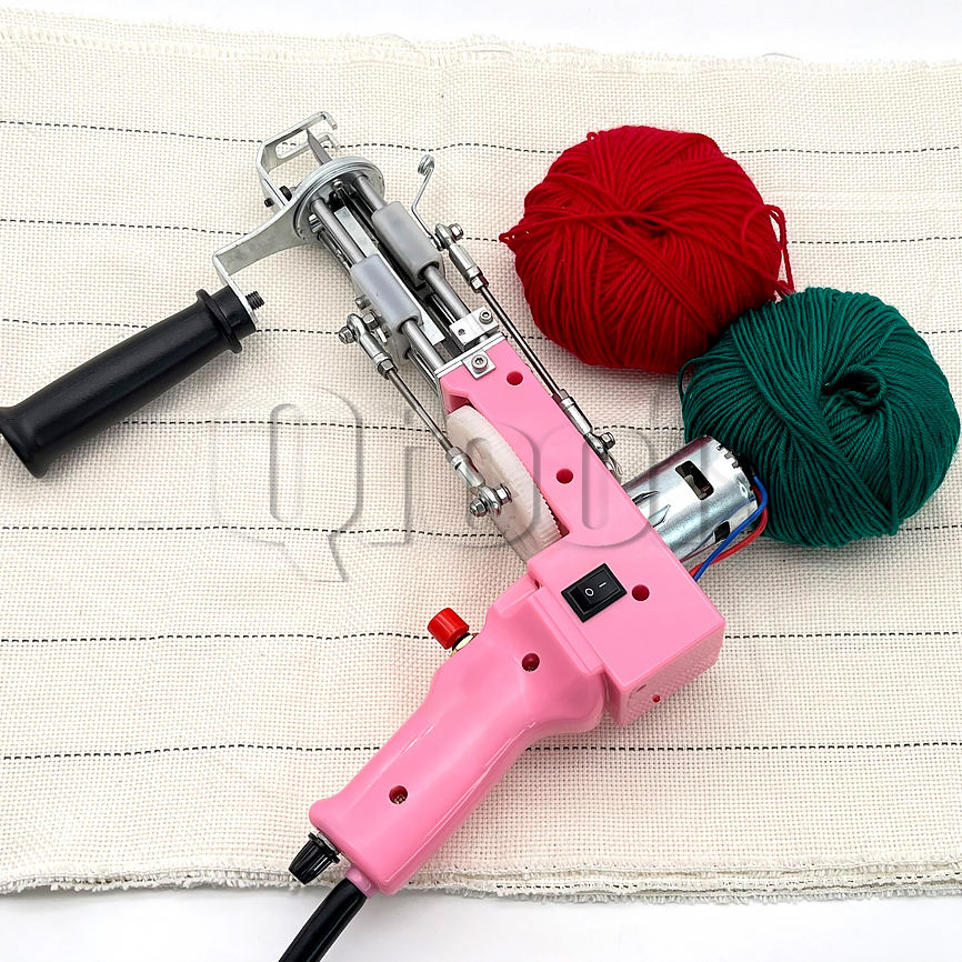 Qtools 2-in-1 Electric Carpet Looming Machine Tufting Gun & Embroidery ...