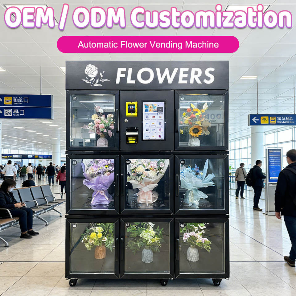 JFP IoT Smart Flower Vending Machine Remote Management Multi Payment ...