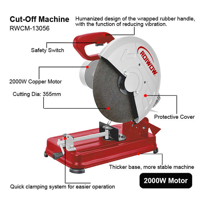 Best Electric Hand Saw - 2000W Small Cut off Saw for Metal