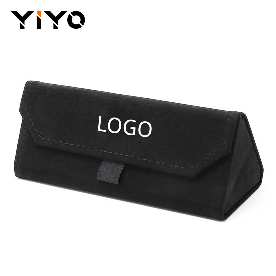 Elegant Eyewear Cases - Soft Velvet Triangle Folding Design