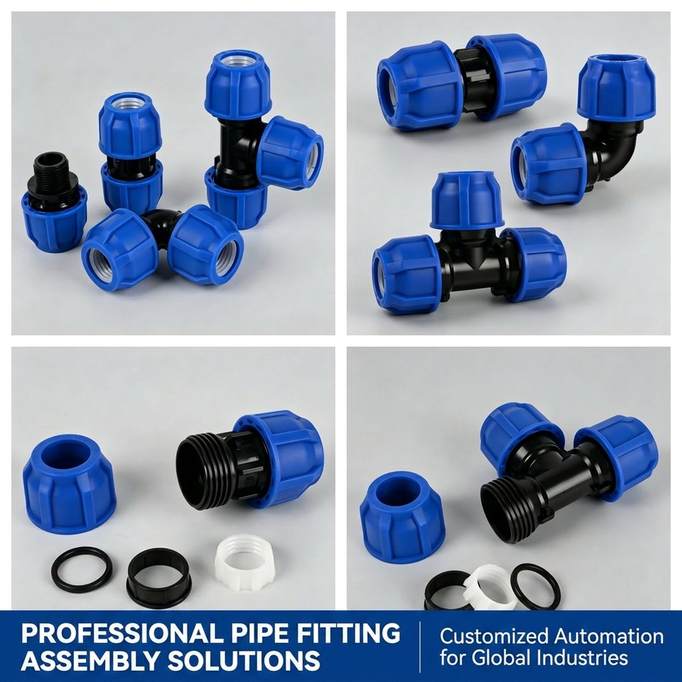 Custom Made Assembly Line for Compression Fittings - Custom Design for ...