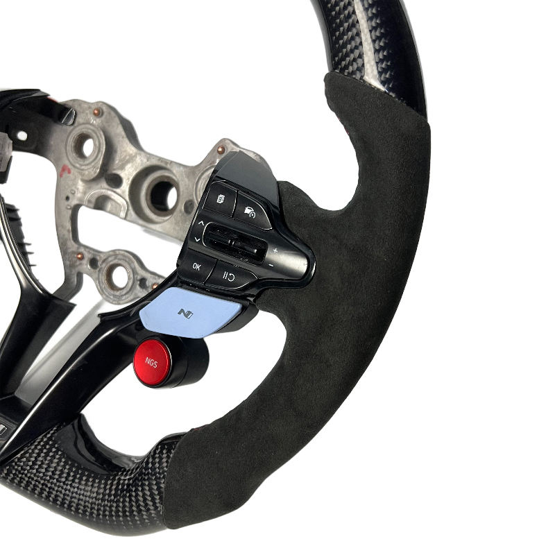 Wholesale Custom LED Carbon Fiber Steering Wheel for Hyundai I30N