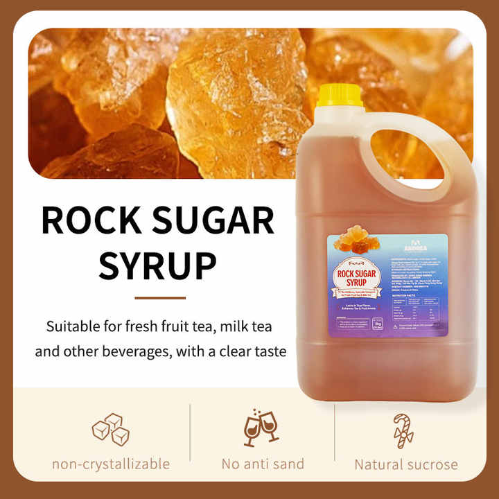Premium Rock Sugar Syrup Liquid for Milk Tea & Fruit Tea Brix 72 Box ...