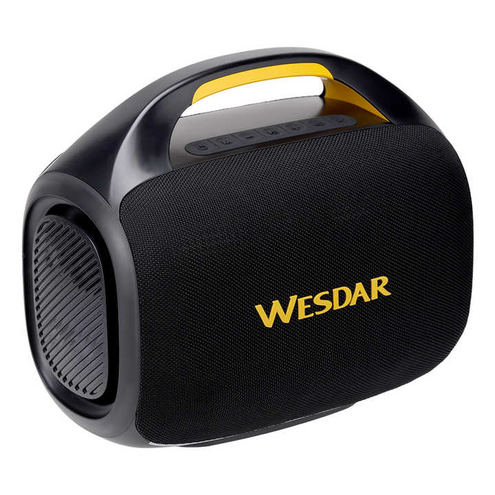 Wesdar Logo Portable for Bluetooth V5.3 Speaker with RGB Light Handheld ...