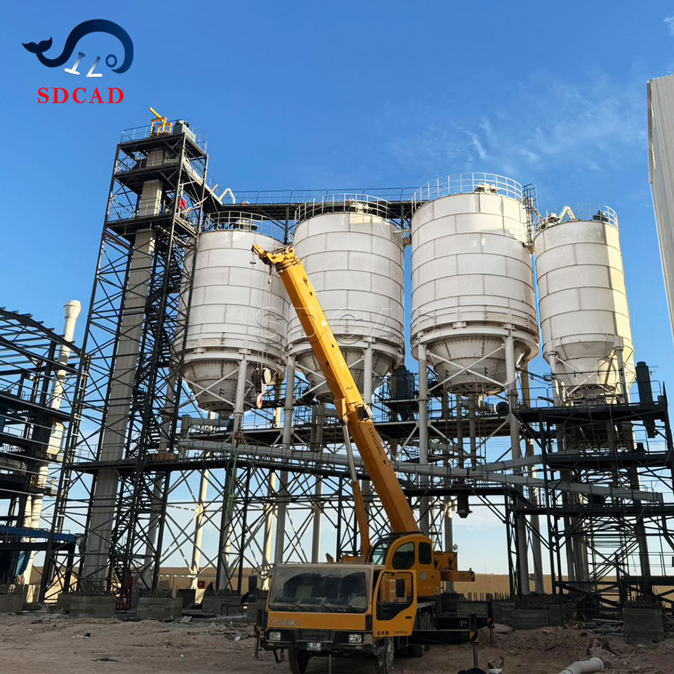 Bolted Powder Silo with PLC Engine Motor-Electric Power Customizable ...