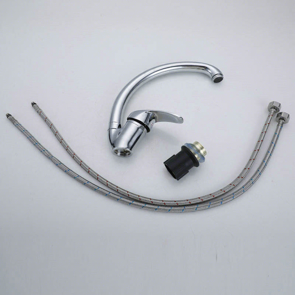 Modern Zinc Single-Hole Deck Mounted Kitchen Sink Faucets with Ceramic ...