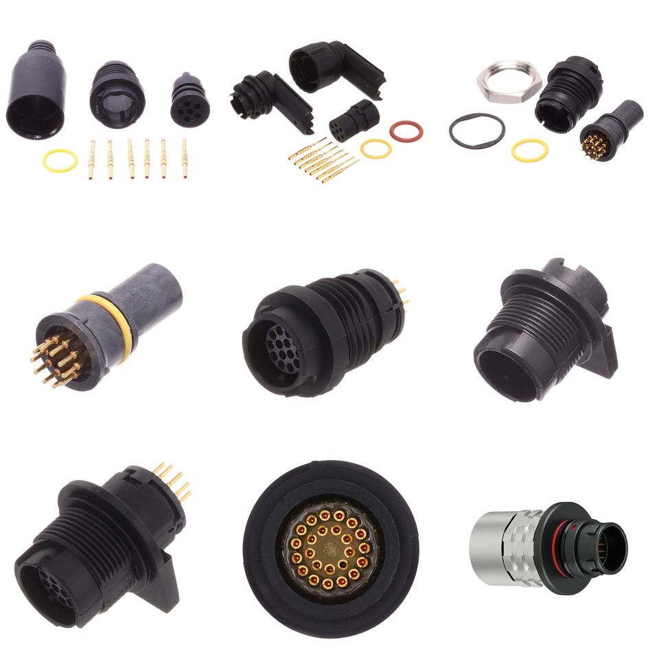.2B.110.CZZ Circular Push Pull Connectors STRAIGHT PLUG CABLE COLLET ...