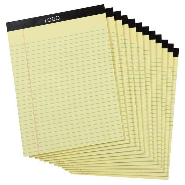 Custom Legal Size Notepad - Wide Ruled & Branded Pads