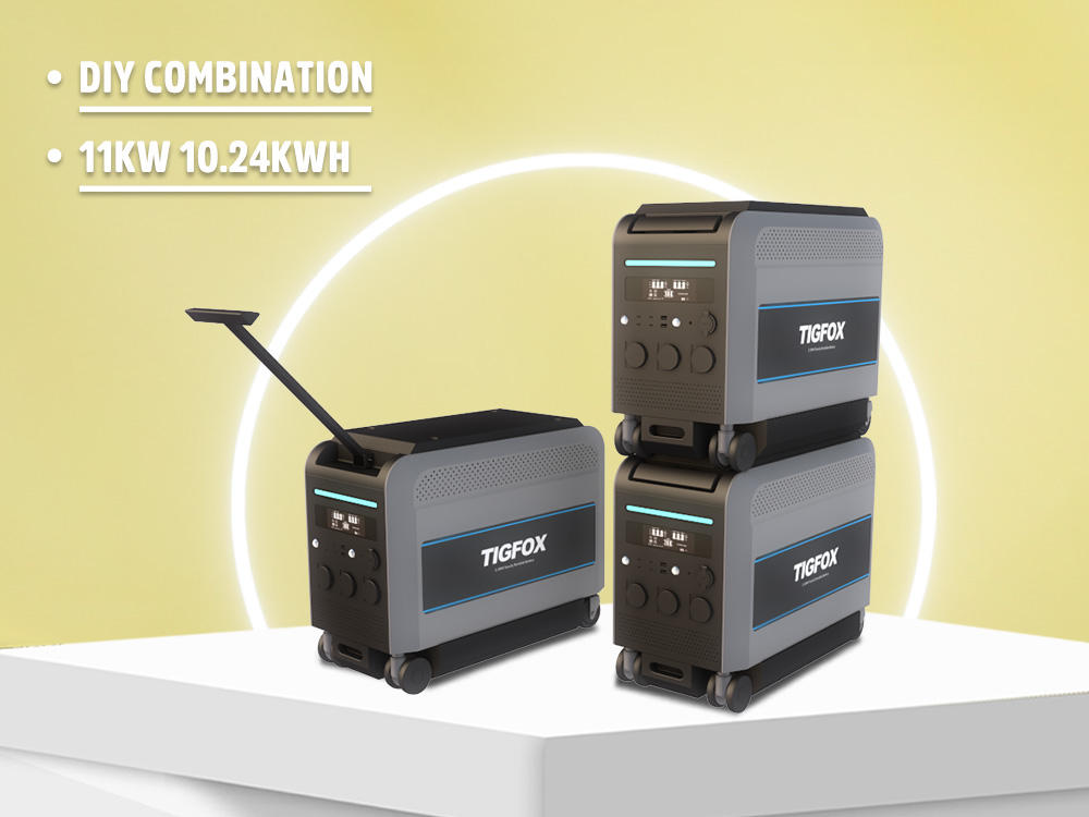 Tigfox 11kw 10240wh DIY All in One Portable Stackable Battery Includes ...