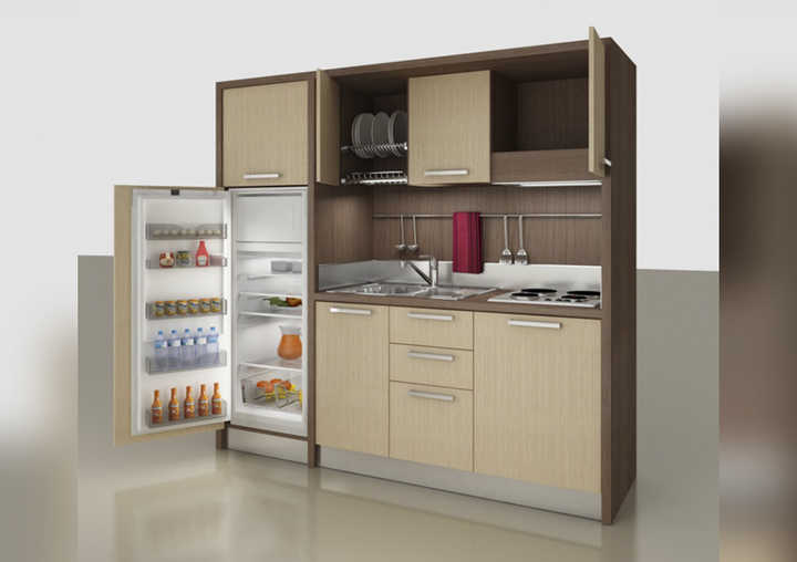 Contemporary Kitchenette - Mini Kitchen Potable Cabinet