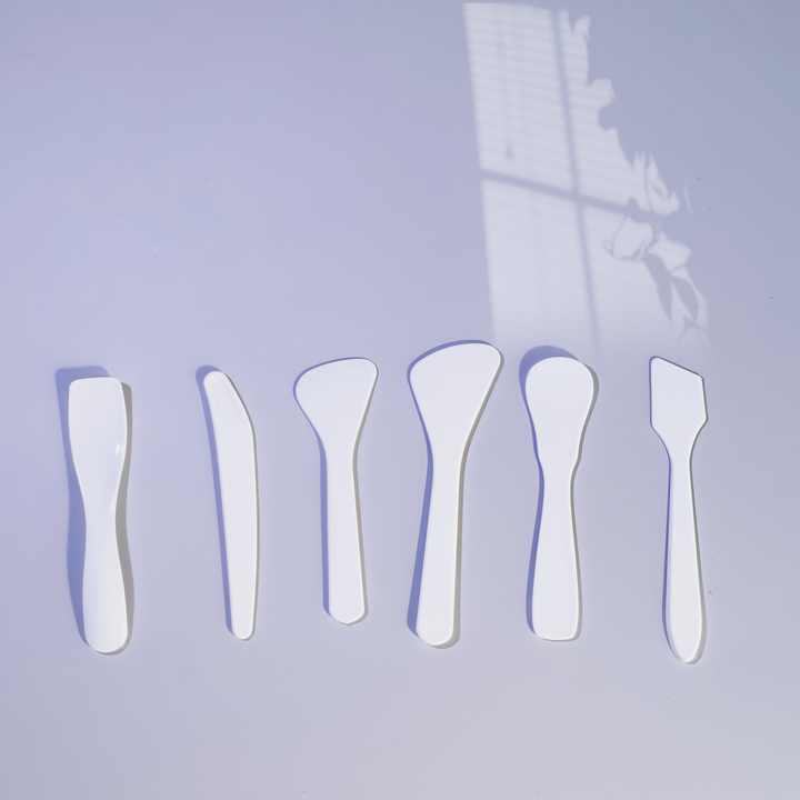 82mm Food Grade PP Plastic Cosmetic Spatula Scoop Spoon for Product ...