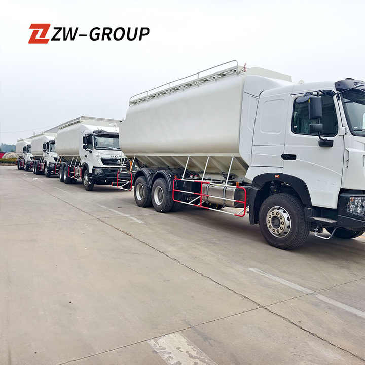 China Brand 30 Cbm Bulk Feed Transport Truck Grain Delivery Tanker ...