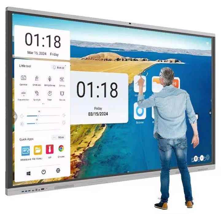 Interactive 4K LCD Digital Smart Boards for Schools Teaching 55 65 75 85 86 98 110 Inch Flat ...
