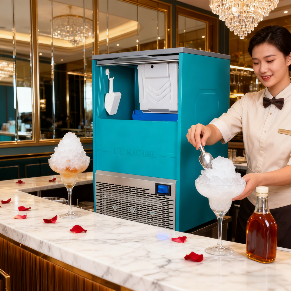 High Capacity Commercial Automatic Stainless Steel Granular Ice Maker ...