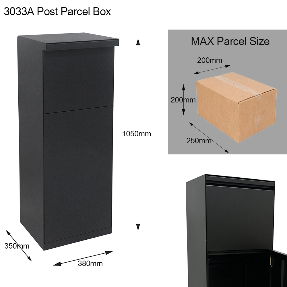 JDY Freestanding External Locking Weatherproof Galvanised Steel Parcel ...