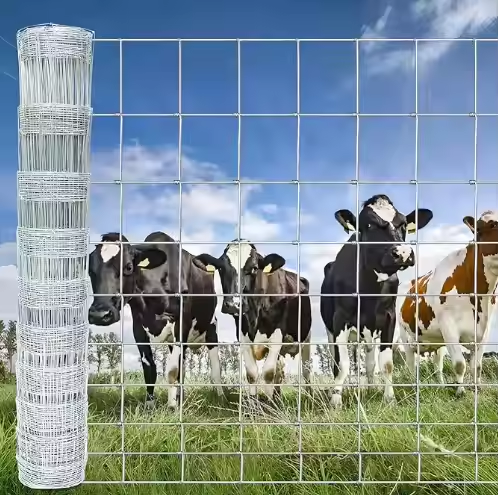 Galvanized Hog Wire Farm Fence for Livestock Sheep Lawn & Ranch Fencing ...