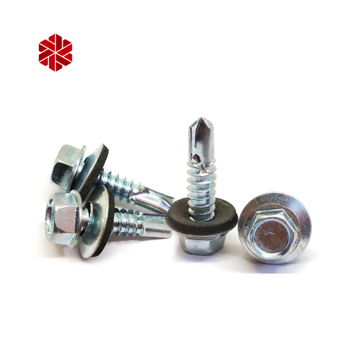 Wholesale Factory Ruspert Self Drill Hex Head Tek Wood Galvanized Screws with EPDM Rubber Washer ...